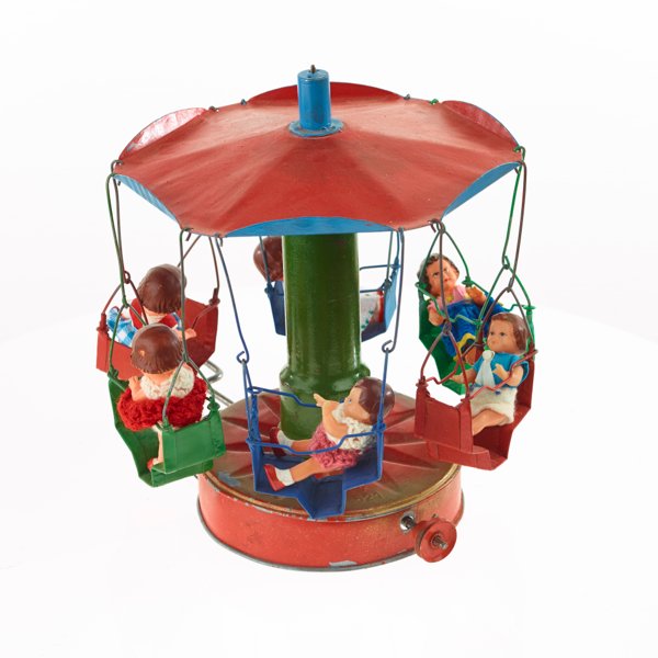 Doll carousel with crank mechanism