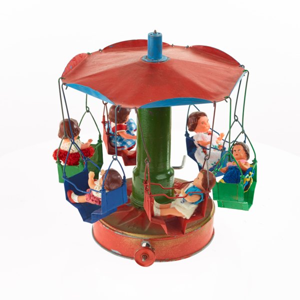 Doll carousel with crank mechanism