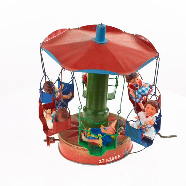 Doll carousel with crank mechanism