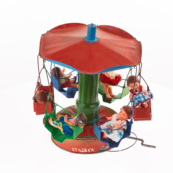 Doll carousel with crank mechanism
