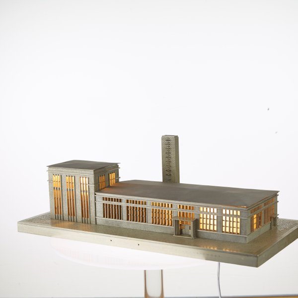 Model of the power station from the Curt Heber mechanical works in ...