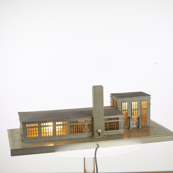 Model of the power station from the Curt Heber mechanical works in ...