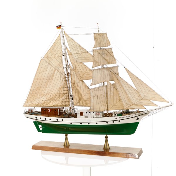 Model of the WILHELM PIECK training sailing ship