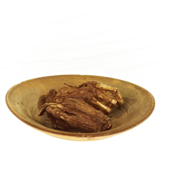 Dead hands (body symbol) in a turned wooden bowl from St. George, Wismar