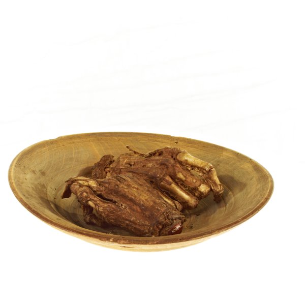 Dead hands (body symbol) in a turned wooden bowl from St. George, Wismar
