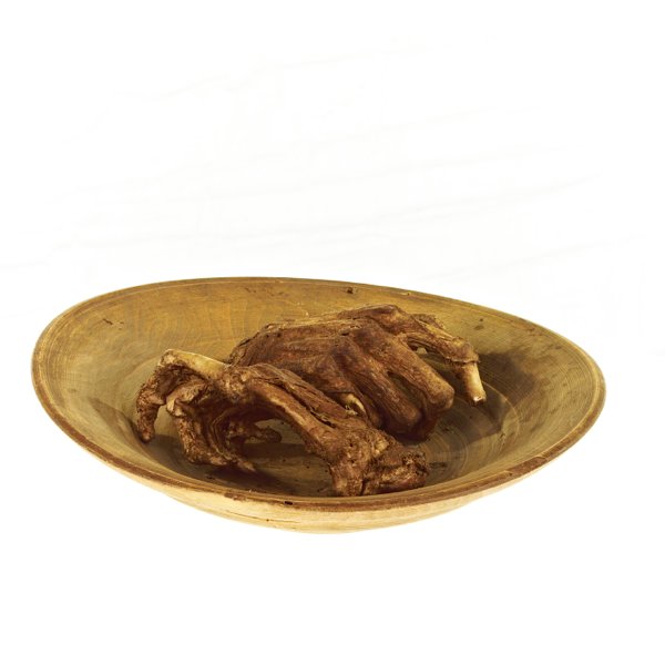 Dead hands (body symbol) in a turned wooden bowl from St. George, Wismar