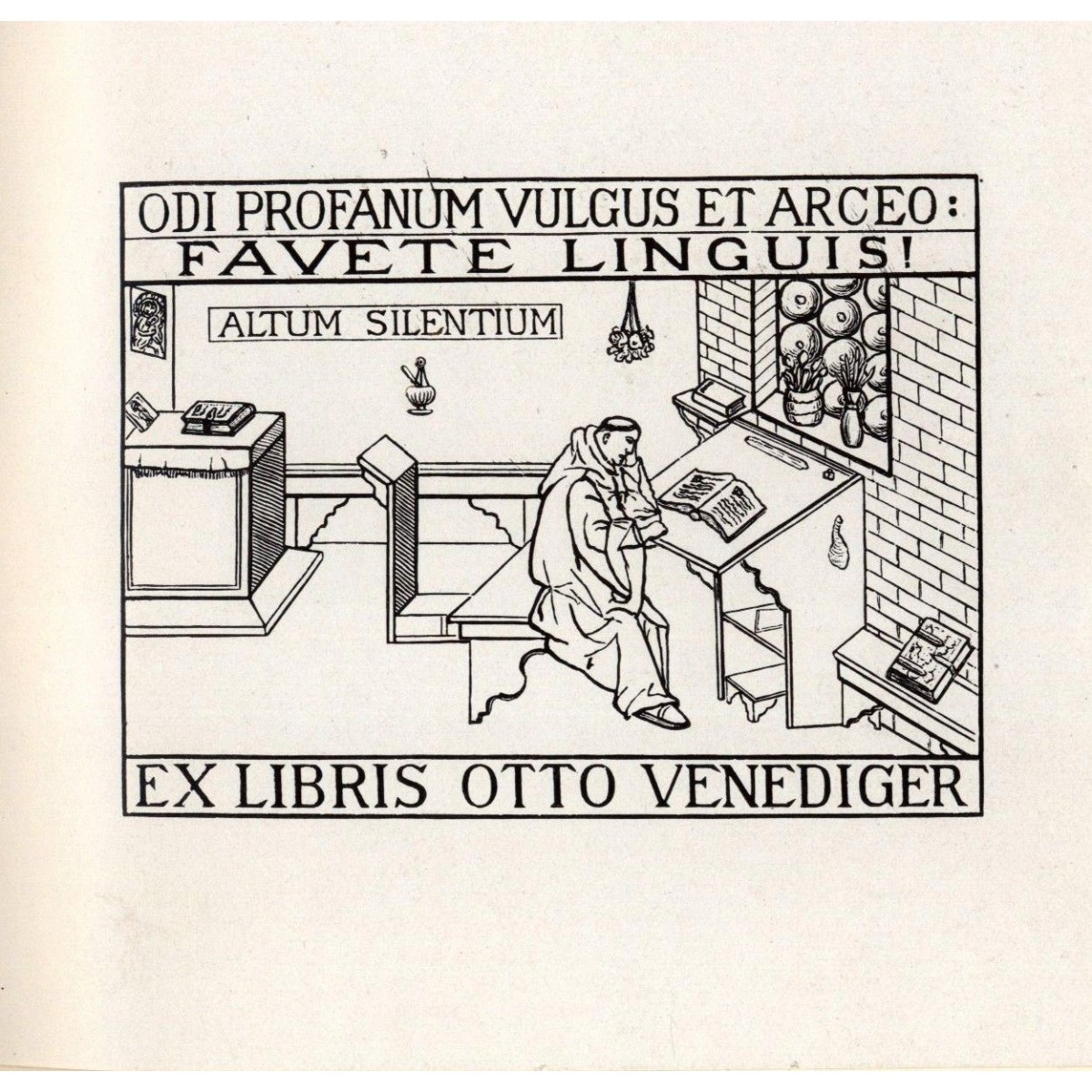 Ursprung - Raum 1 Exlibris aus der Universitätsbibliothek Rostock